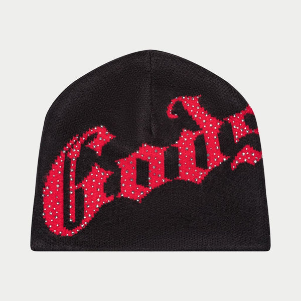 Godspeed OG Logo Studded Beanie 'Black/Red' – The Hut Washington Heights